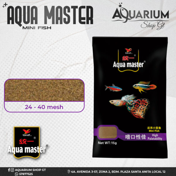 Alimento Aqua Master Mini Fish Food Sobre - Aquarium Shop GT